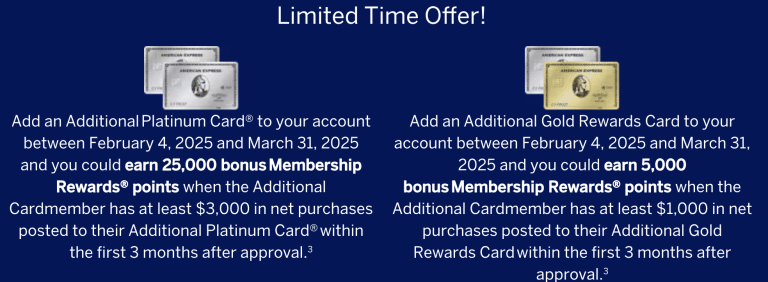 Amex "Add a Card" Bonus Event: Earn Points for Adding Cardholders (Ending Soon) | Prince of Travel